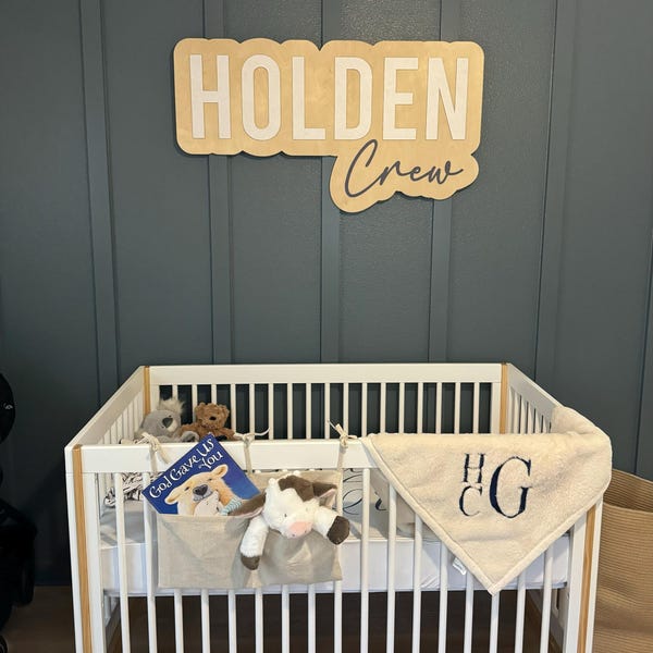 Large Wood Name Sign, Nursery Name Sign, Girl Name Sign, Above Crib ...