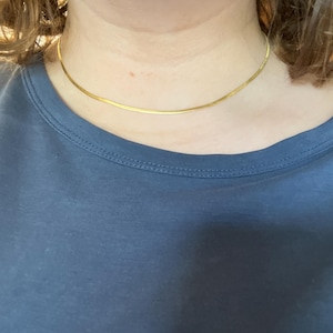 Gold Necklace, Solid Gold Chain, Tiny Gold Chain, Dainty Gold Chain ...