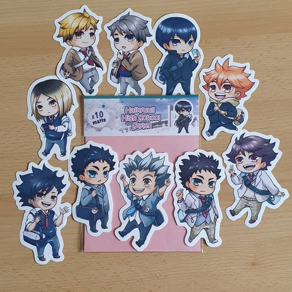 Kawaii Anime Stickers Baby Style! Little Volleyball Boys Stickers, JJK ...