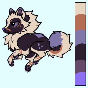 Natural Colored Female Girl AWD African Wilddog Dog Hyena Yeen Fursona ...