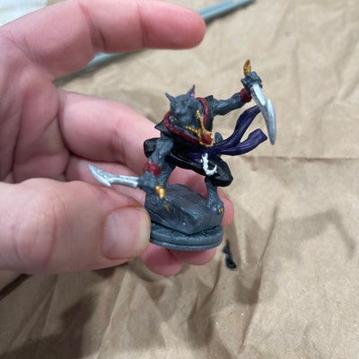 6pc Modular Rakshakin Tabaxi Warriors 32mm Scale Dnd Miniature Dungeons ...