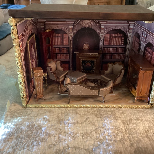 Dollhouse Roombox For1:12 Skale Dollhouses, Dollhouse Room,french Style ...
