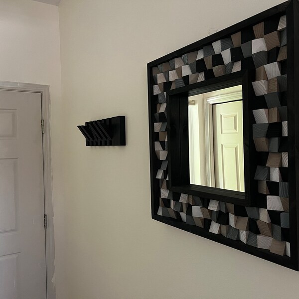 Grand Design Modern Coat Rack, Hardwood Coat Rack, MCM Wall Hanging ...