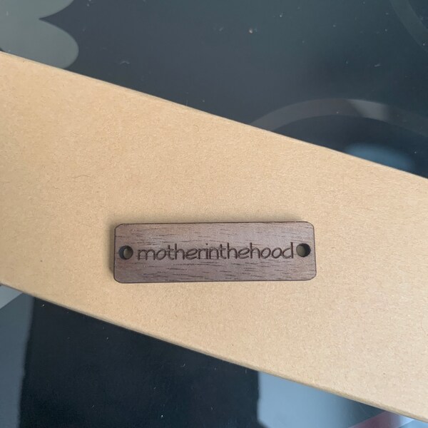 SOLID WOOD Tags, 25 Custom Tags, Logo Tag, Wood Custom Tag ...