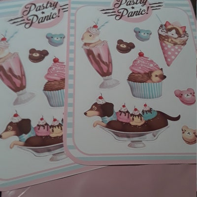 Pastry Panic Matte Sticker Sheet - Etsy