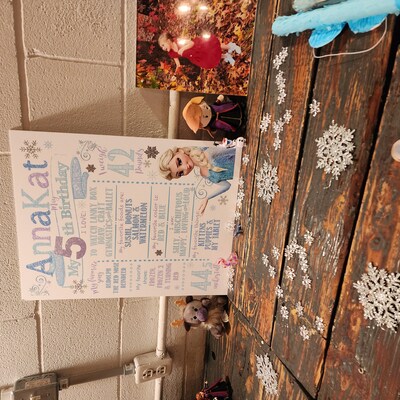 Elsa Frozen Birthday Poster High Resolution Digital File - Etsy