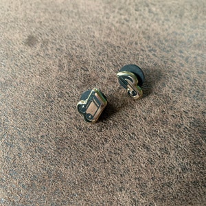 Cute Tiny Gold Plated Mini Musical Notes Set of 3. Adorable Music Lover ...