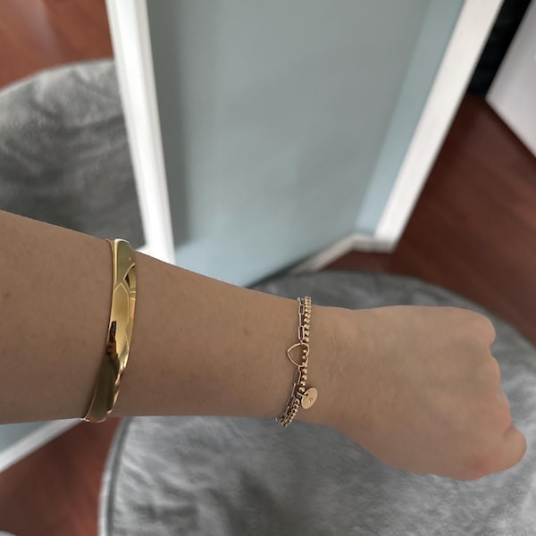 Silver Bold Irregular Shape Cuff, Thick Silver Plated Bracelet ...