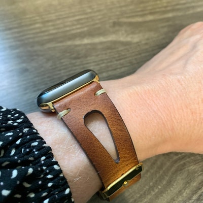 Brown Leather Apple Watch Band 38mm 40mm 41mm 42mm 44mm 45mm 49mm ...