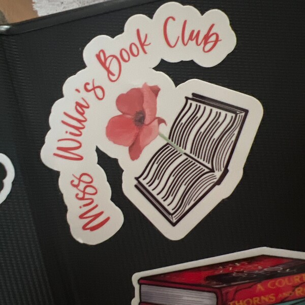 Miss Willa's Book Club FBAA Sticker - Etsy