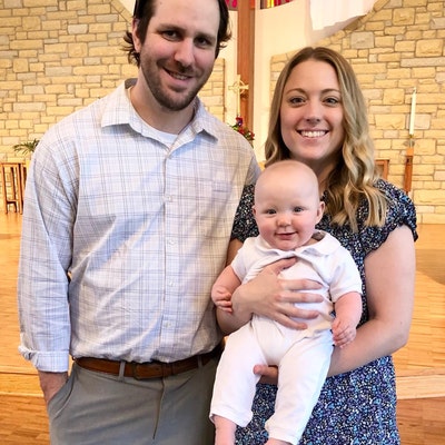 Kiran White W White Trim Baptism Outfit-pima Cotton Short-sleeve, Long ...