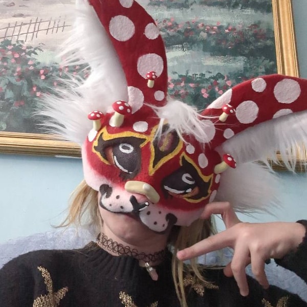 Pawsome Neon Therain and Furry Mask - Etsy