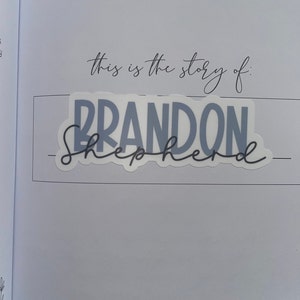 Custom Name Sticker Personalized First and Last Name Sticker ...