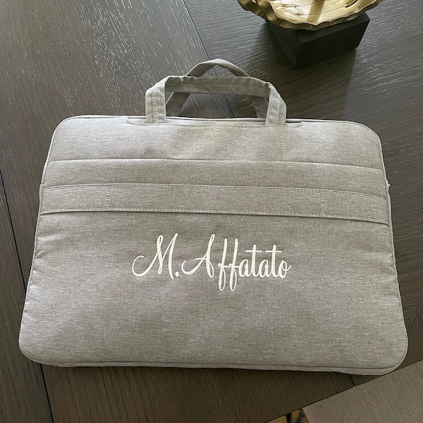 Monogrammed Laptop Sleeve, Custom Laptop Tablet Case, Personalized ...