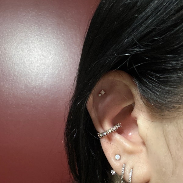 16G/18G/20G Everyday Gold Conch Cartilage Hoops • Straight Post Barbell ...