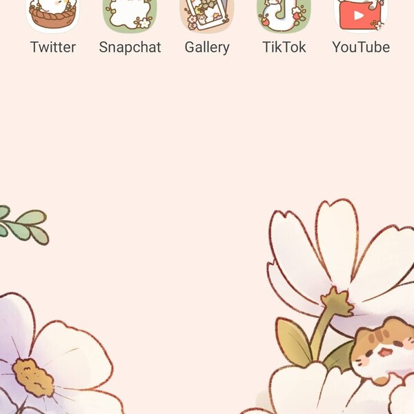 Cute Cottagecore App Icon Set | Kawaii Aesthetic Theme for Android Ios ...