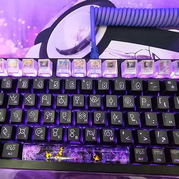 Miniature Holo Pokemon Card Keycaps - Base Set - Etsy