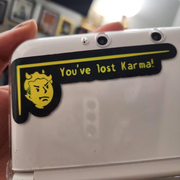 Fallout Karma Lost or Gained Handmade Holographic Vinyl Sticker - Etsy