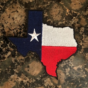 TEXAS State Flag Patch - 100% Embroidered - Iron or Sew On - Etsy