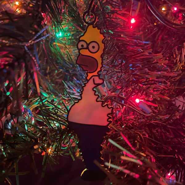Large Homer Simpson Christmas Tree Ornament - the Simpsons Bush Meme ...