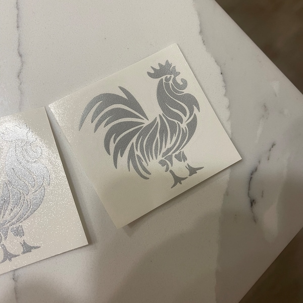 Cute Rooster Premium Waterproof Vinyl Decal Stickers for Laptop Phone ...