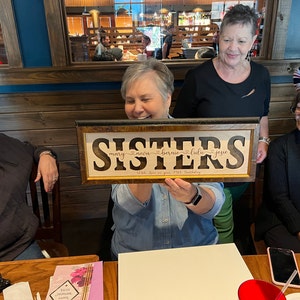 Personalized Sister Wood Sign Home Decor, Gift for Sister, Sister ...