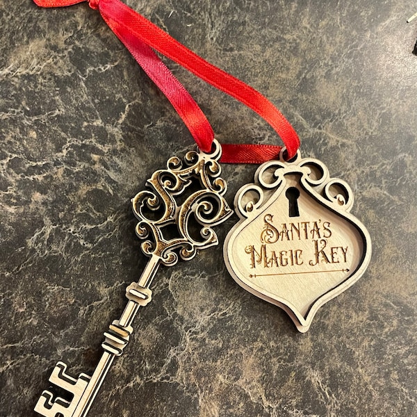 Santa's Magic Christmas Eve Key / Digital Laser Cut SVG File ...