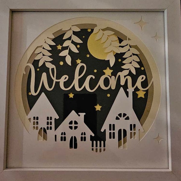 Layered Papercut Christmas Card, Paper Cut 3D, Cut Files SVG, Paper Cut ...