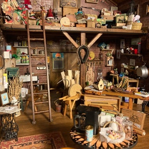 Miniature Vintage Primitive Design Sign White Rabbit Inn 1/24, 1/12 or ...