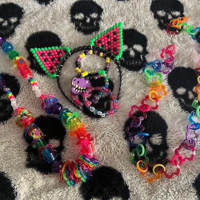 Strawberry Kandi Harnessstrawberry Outfitstrawberry Rave - Etsy