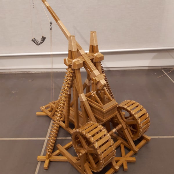 Functional Trebuchet Model: DIY Kit or Finished Medieval War Machine 3D ...