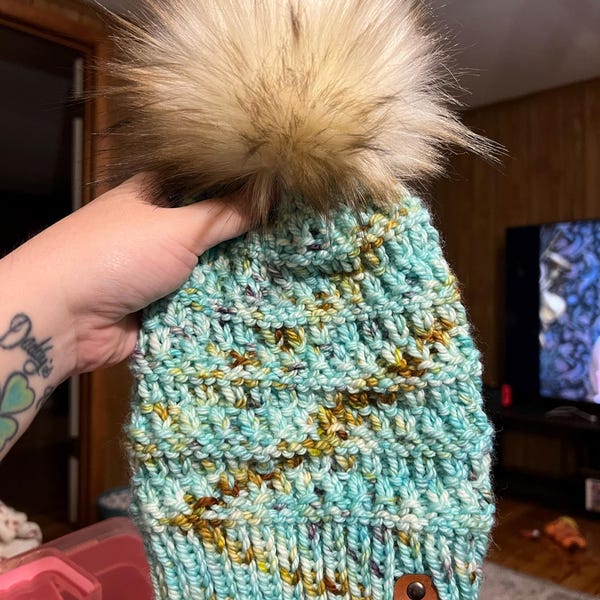 The Ellie Jo Beanie Knitting Pattern | Instant PDF Digital Download ...