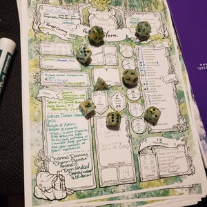 Spellbound Character Sheets D&D 5e | Etsy