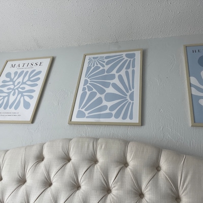 Blue Matisse Print Set Printable Wall Art Blue Print Set Gallery Wall Set of 3 Prints Preppy ...