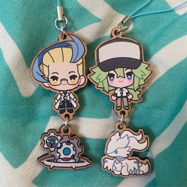 More Mini Pokemon Trainer Wooden Charms - Etsy