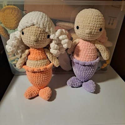 The Original Merbabies Amigurumi Pattern, Crochet Merbaby Plushie ...