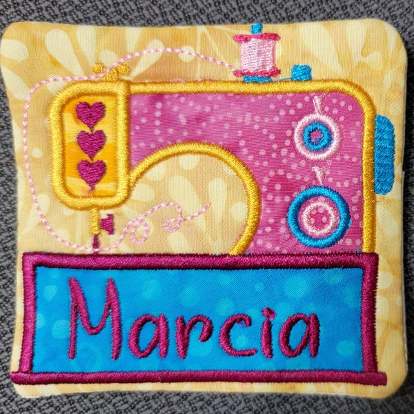 Sewing Machine Name Tag Embroidery Design for Embroidery Leather ...