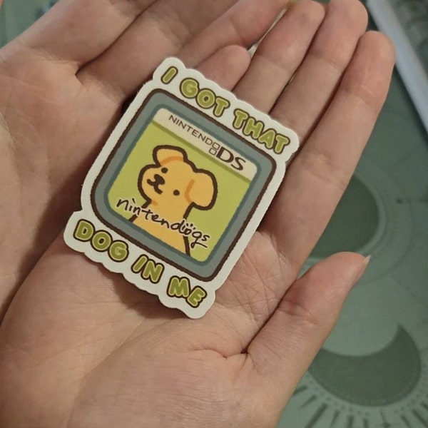 Nintendo DS Nintendogs Dog Sticker | Waterproof Matte Vinyl (2.5") - Etsy