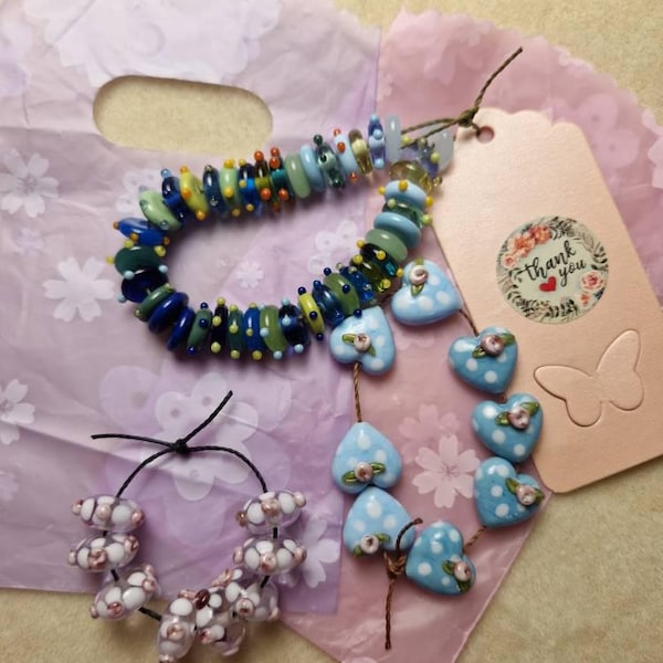MAGICAL FAERIEBERRIES GLASS Beads, 10mm Delicate Beautiful Fantasy ...