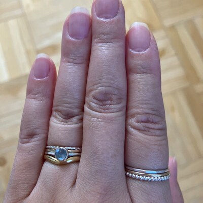 Geometric Ring With 3 Pyramids Modern Minimalistic Ring - Etsy