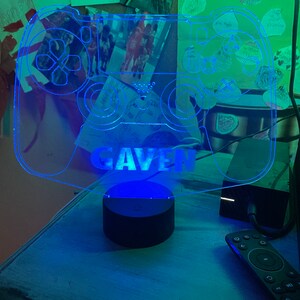 Video Game Controller Console Controller Gaming Room Night Light up ...