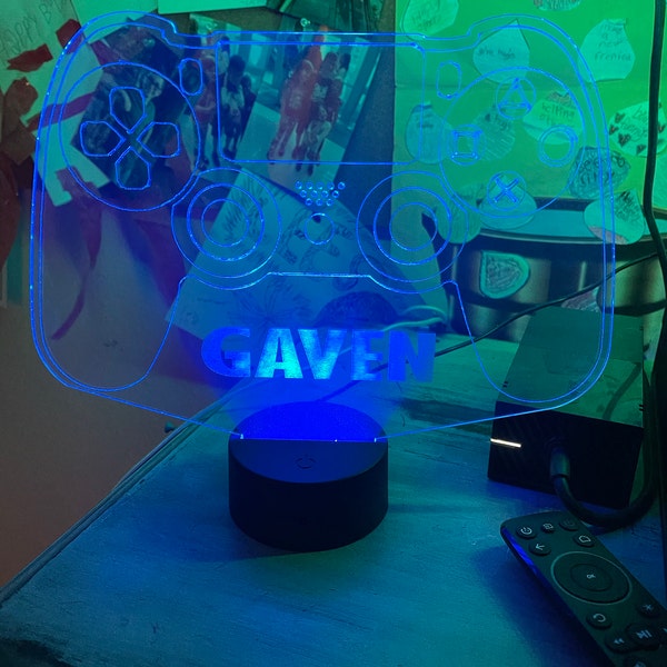 Video Game Controller Console Controller Gaming Room Night Light up ...