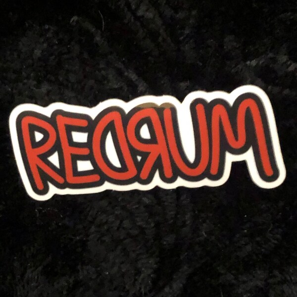 REDRUM Translucent Vinyl Sticker - Etsy