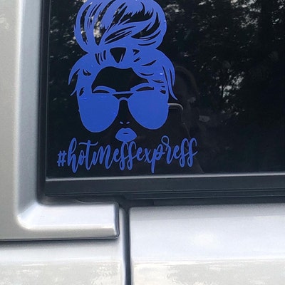 Momlife Sticker, Vinyl Decal, Cool Mom, Messy Bun, Busy Mom, Mom is the ...