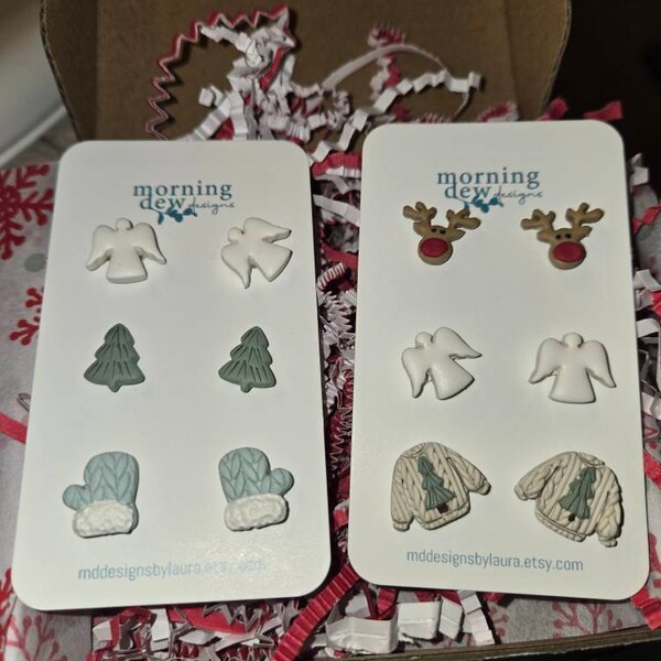 Polymer Clay Gift Tags Christmas Tags Thank You Tags Mr. & Mrs. Tags - Etsy