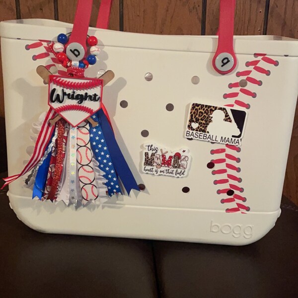 Bogg Bag Tassel and Charm, Bookbag Tag, Diaper Bag Tag, Custom Colors ...
