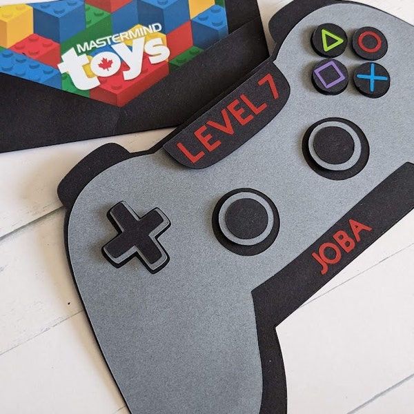 Video Game Controller Gift Card Holder Svg, DIY Video Game Card, Video ...