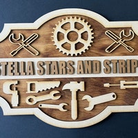 Dads Workshop Wall or Door Sign. Workshop Signage Laser Cutting File ...