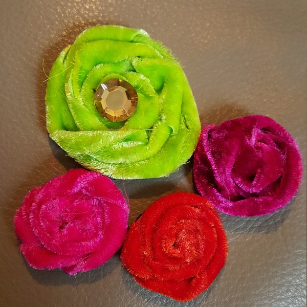 Hand Dyed Silk Velvet -- Color Wheel - Etsy