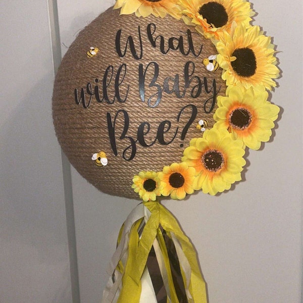 Beehive, Gender Reveal, Baby Shower, He or She, Balloon Beehive, What ...